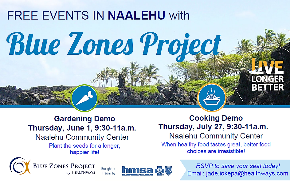 Blue Zones Project in Na’alehu announced « Kaʻū Rural Health Community ...